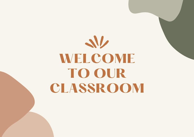 Editable Classroom Decor, Canva Template,classroom Rules Poster,teacher ...