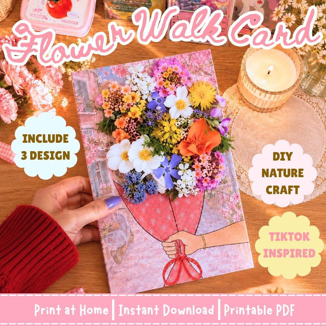Flower Walk Card Printable PDF | Interactive Nature Walk Activity ...