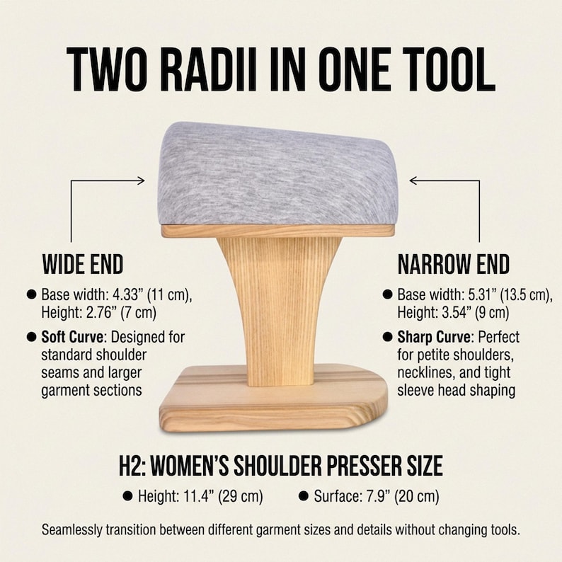 Tailor Pressing Tools Set, Shoulder Board and Bust Ham for Sleeve ...