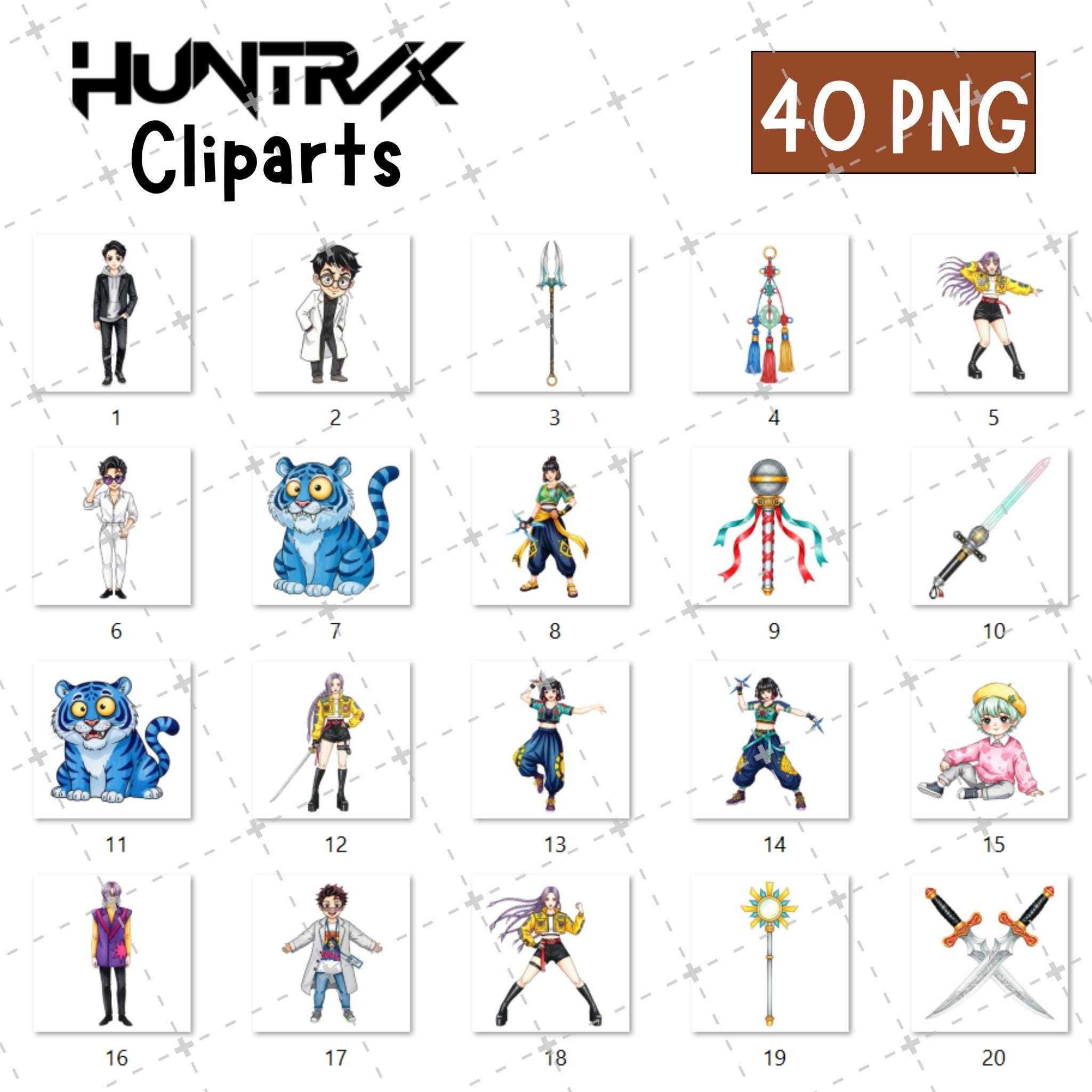 Kpop Demon Hunter 40 PNG Watercolor Clipart, Hun-trix PNG, Girl Dinner ...