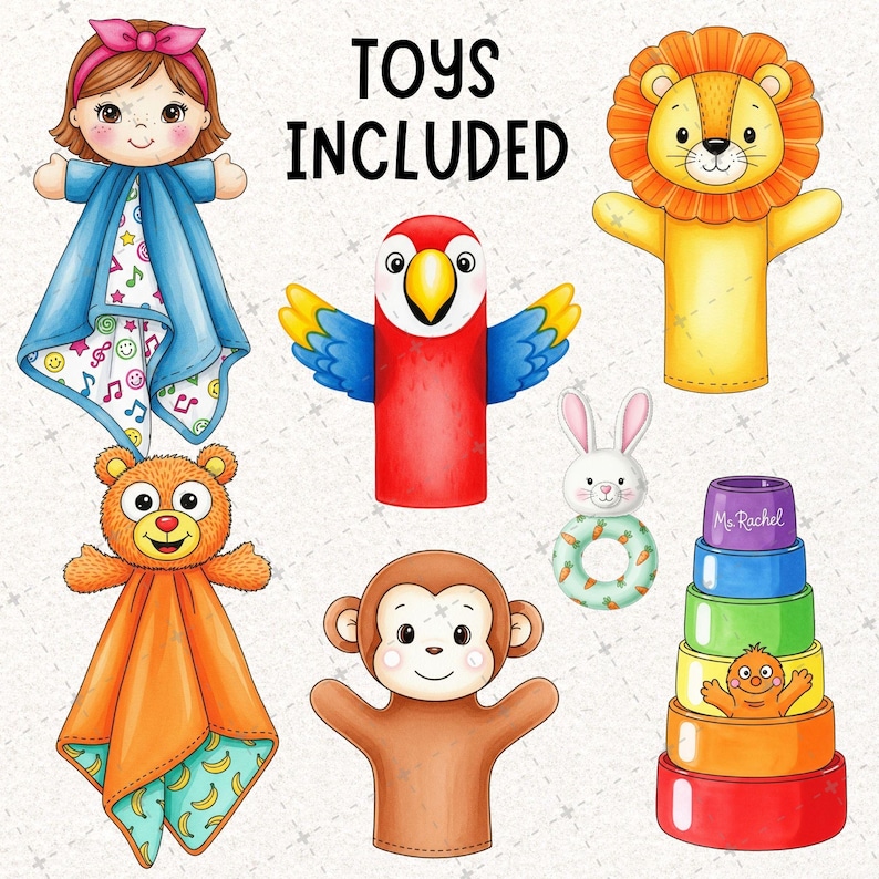 Ms Rachel Watercolor Cliparts, Cute Ms Rachel PNG, Ms Rachels Toys ...