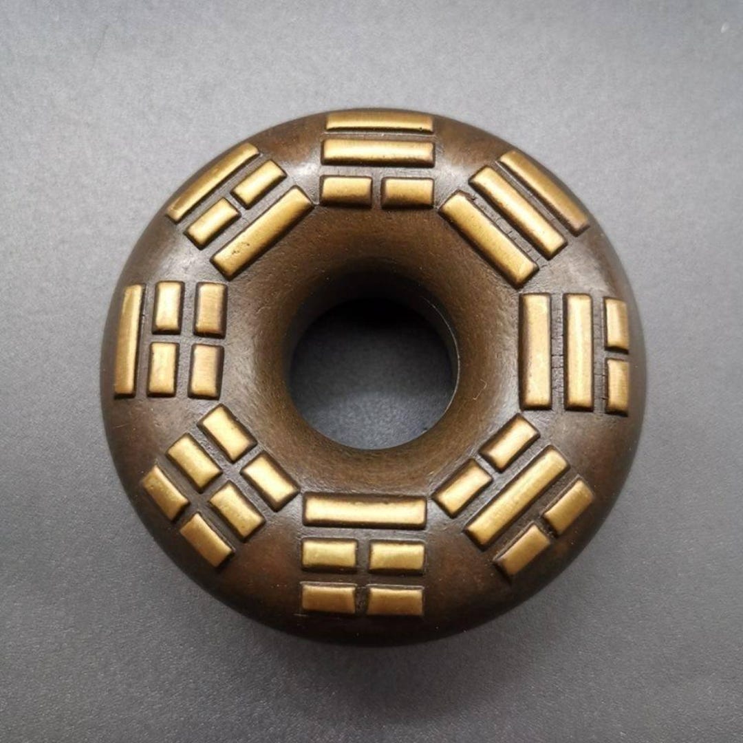 Ancient Chinese Medical Bell | I Ching Bagua Protection Amulet | Taoist ...