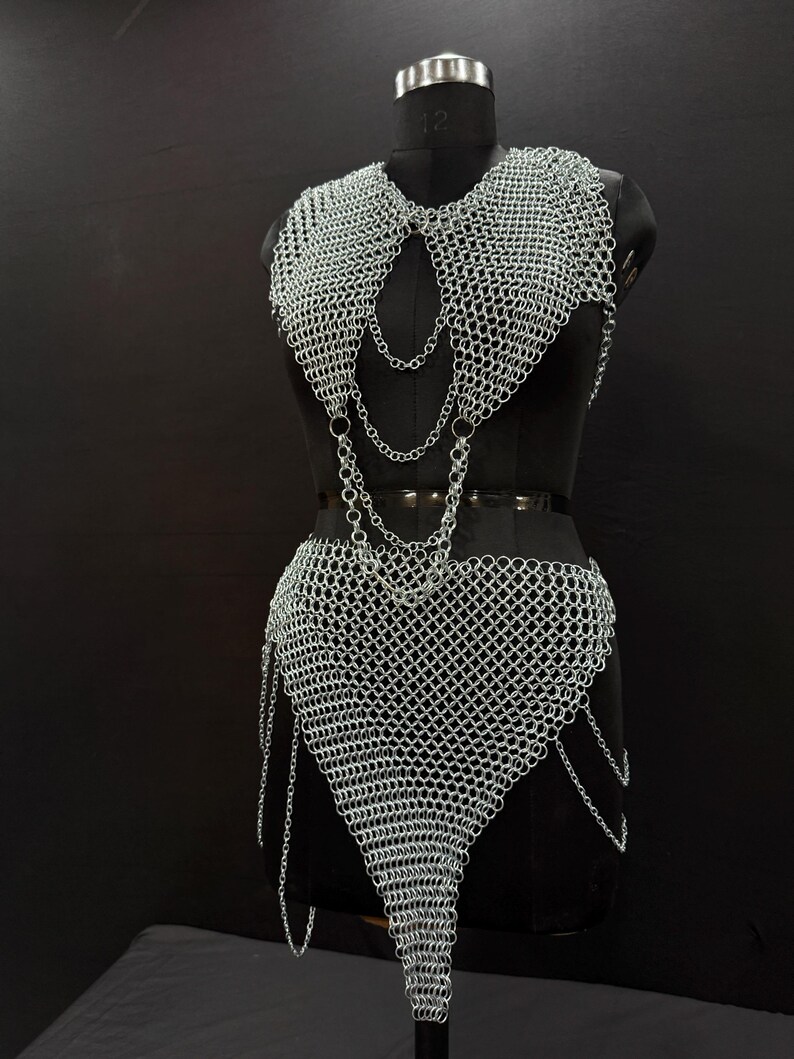Steel Chainmail Body Set: Larp Cosplay Costume - Etsy