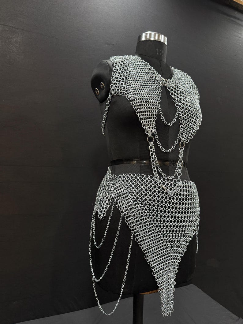 Steel Chainmail Body Set: Larp Cosplay Costume - Etsy