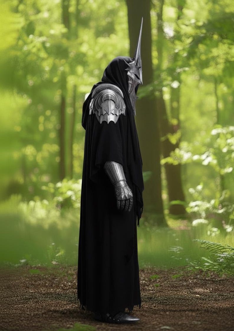 Dark Lord Armor Set With Spiked Helmet – Medieval Fantasy Cosplay ...