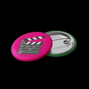 Movie Night Button Pin Set: Retro Cinema Lover Badges - Etsy