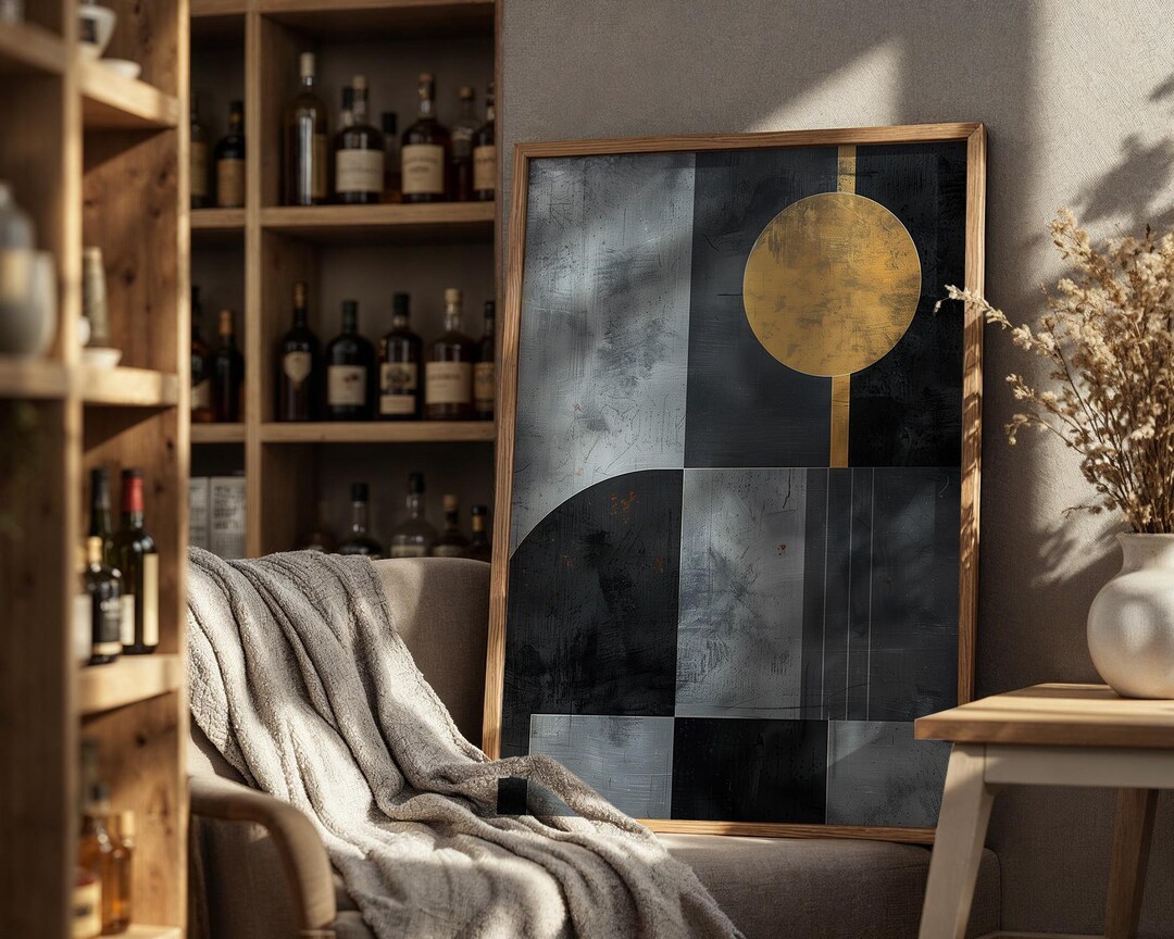 Abstract Masculine Wall Art Poster - Etsy