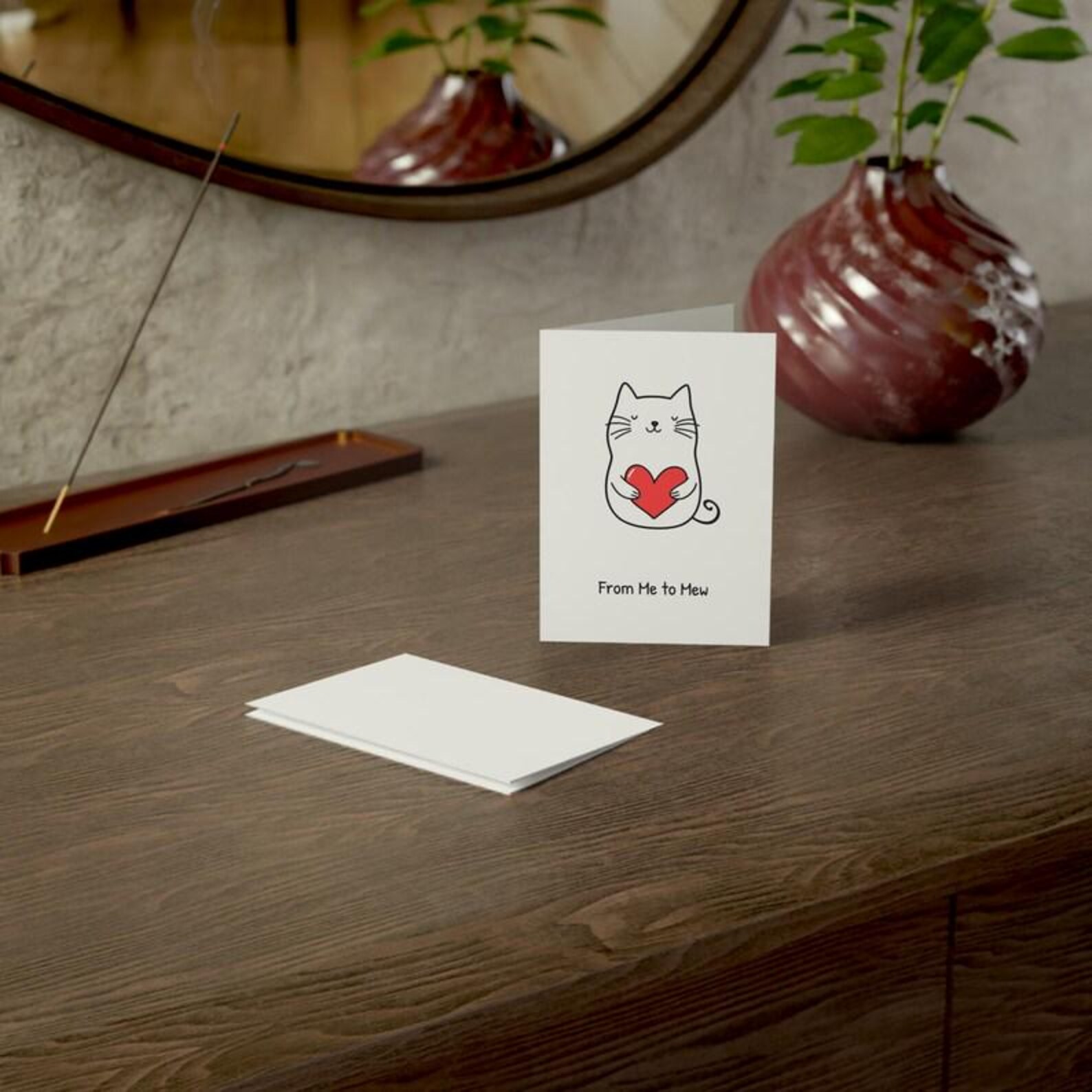 Cat Greeting Card - Birthday Love Notes - Etsy