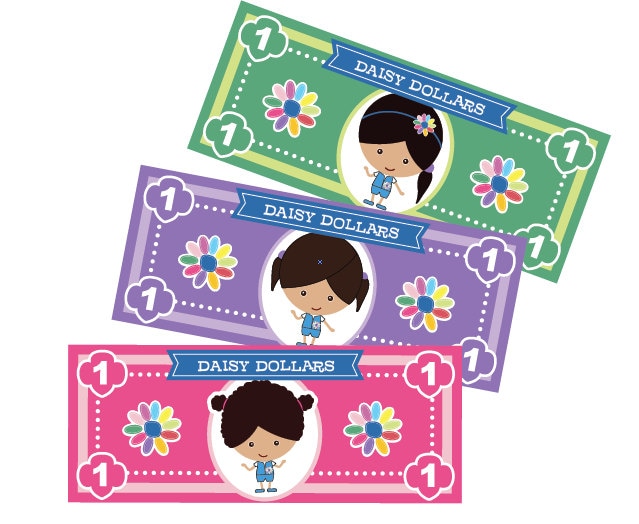 Girl Scout Daisy Dollars - Printable Instant Download - Etsy