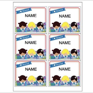 Daisy Girl Scout Name Tag Stickers - Printable - Instant Download - Etsy