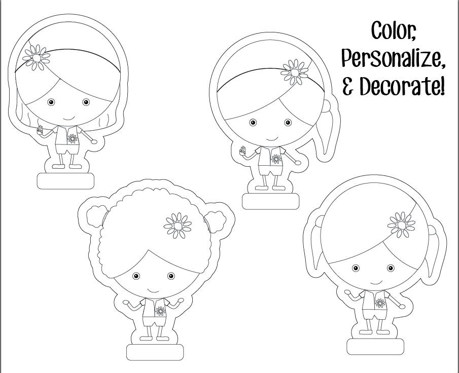 Girl Template Cut Out