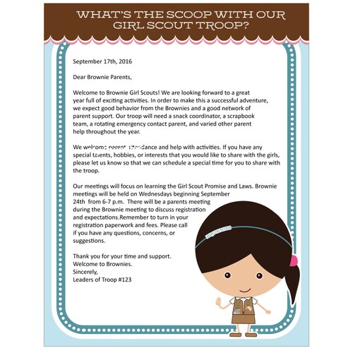 Troop Letterhead Multi Level Troop Girl Scouts - Etsy Hong Kong