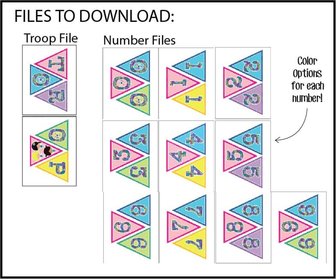 Daisy Girl Scout Troop Banner Printable Instant Download - Etsy