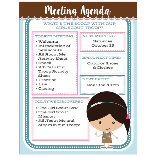 Girl Scout Planner - Etsy