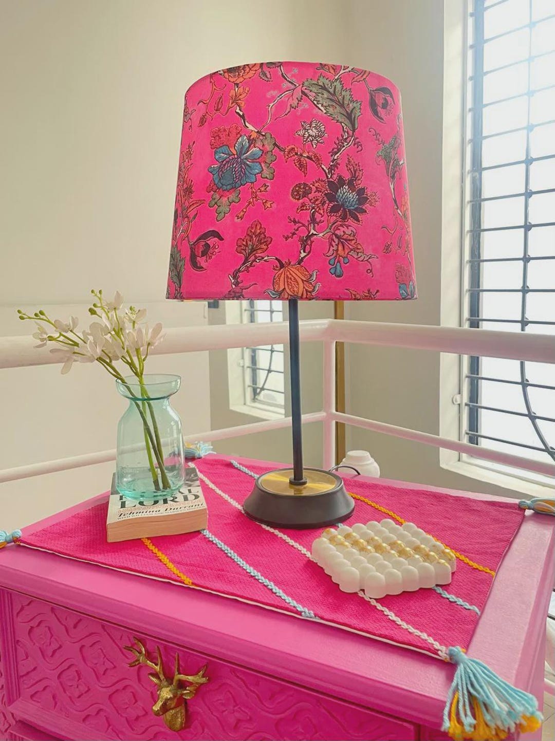 Floral Canvas Lamp Shades, Printed Design, Colorful Decor, Home ...