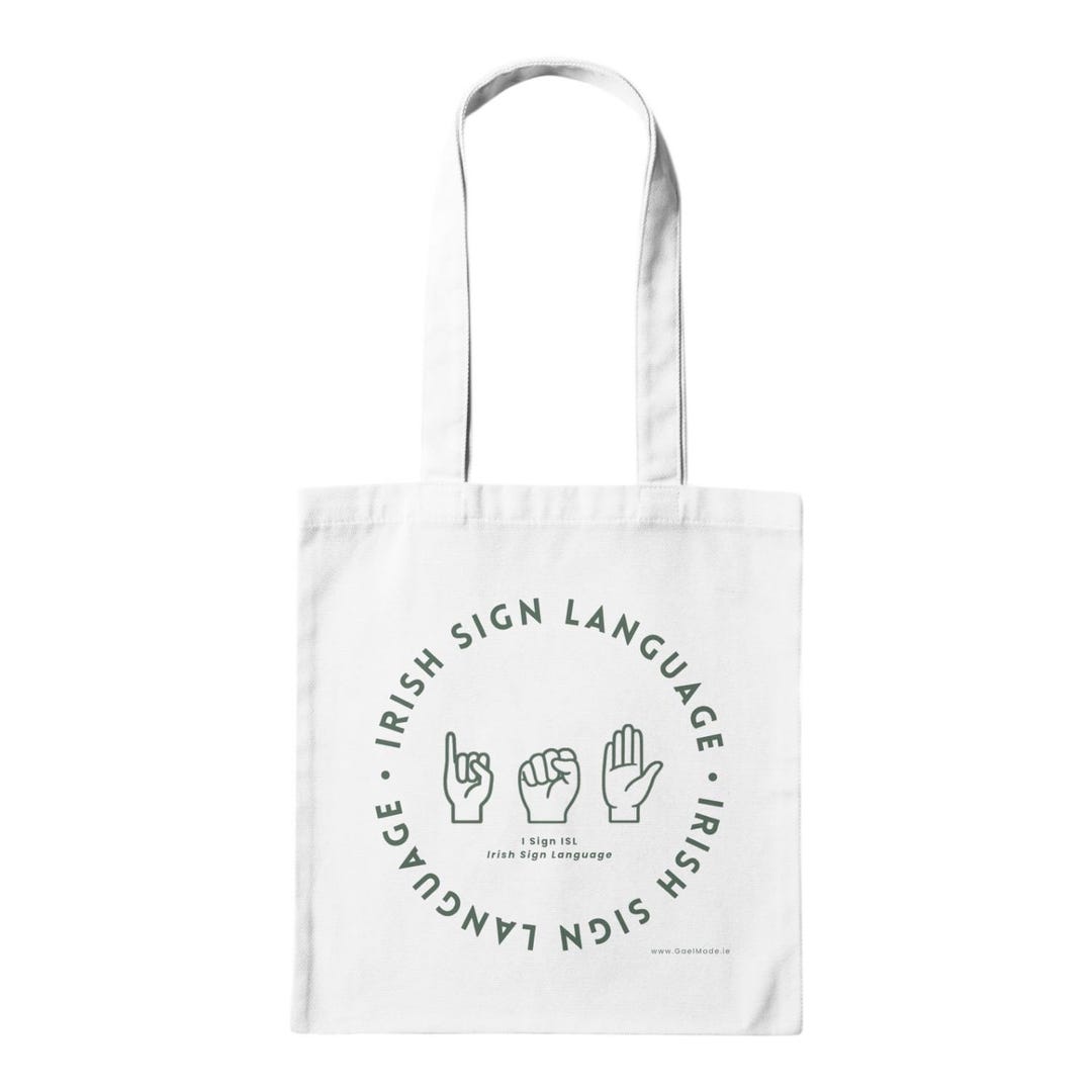 Irish Sign Language Tote Bag - Etsy