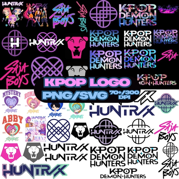 Kpop Demon Hunters Huntrix Logo - Etsy