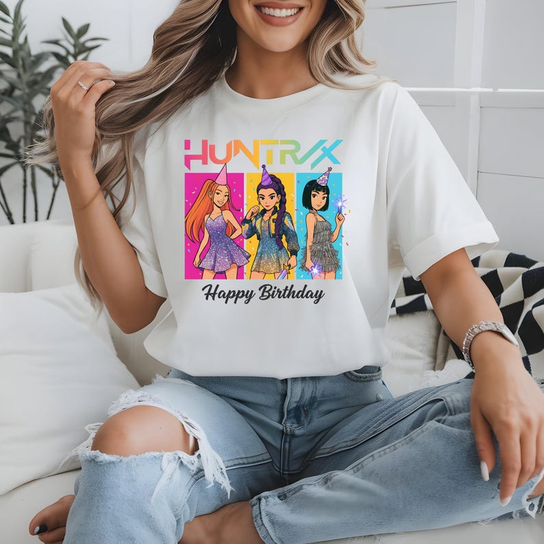 Huntrix Birthday PNG, Kpop Demon Hunters, It’s My Birthday Design, Cute ...