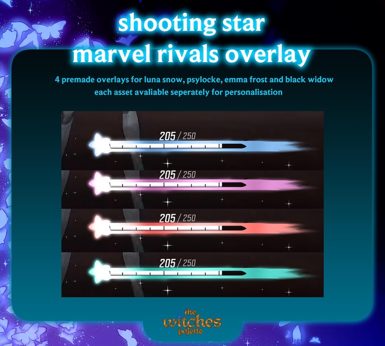 Shooting Star Marvel Rivals Overlay | HUD Customizable Marvel Rivals ...