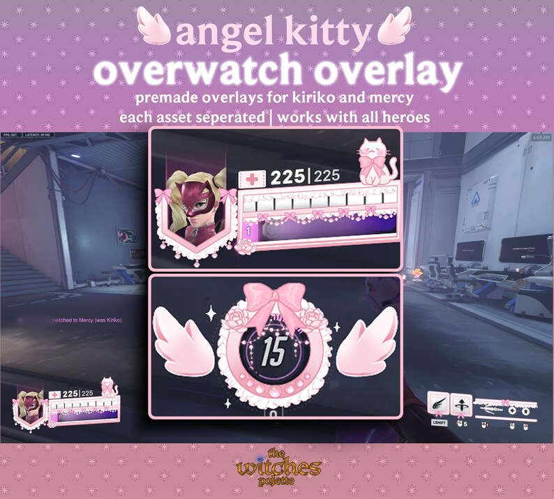 Angel Kitty Overwatch Stream Overlay - Etsy