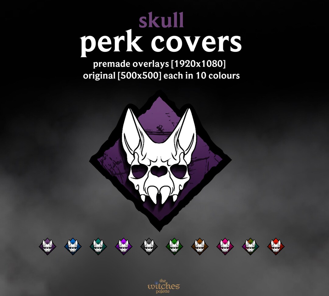 DBD Perk Covers Stream Overlay: Bat Skull - Etsy