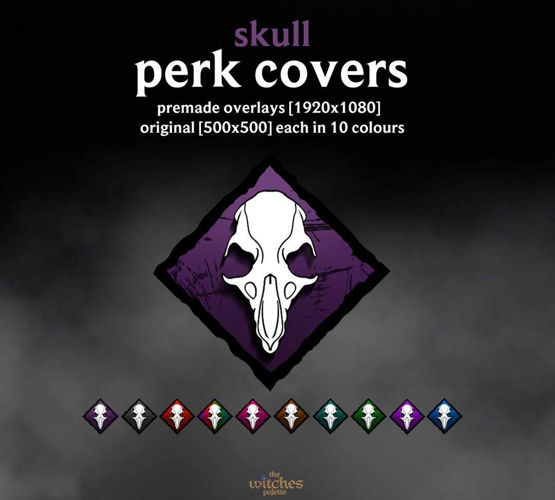 DBD Perk Covers Stream Overlay: Rat Skull - Etsy