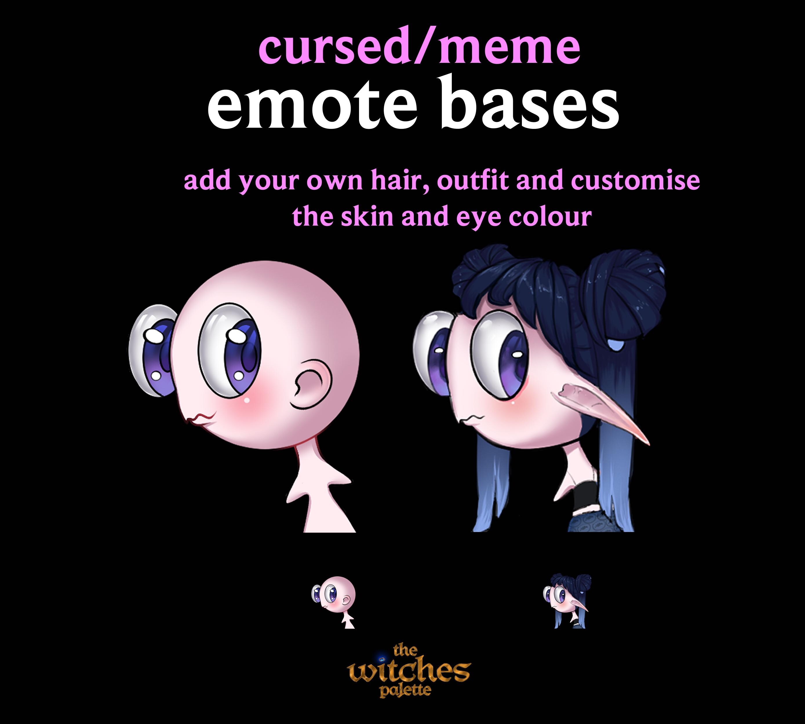 Cursed Meme Emote Base Pack: Custom Twitch/discord Design (.psd & .clip ...