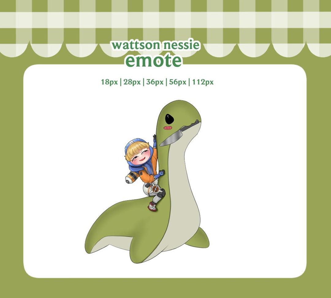 Chibi Wattson Nessie Cute Cozy Apex Legends Colourful Emote / Twitch ...