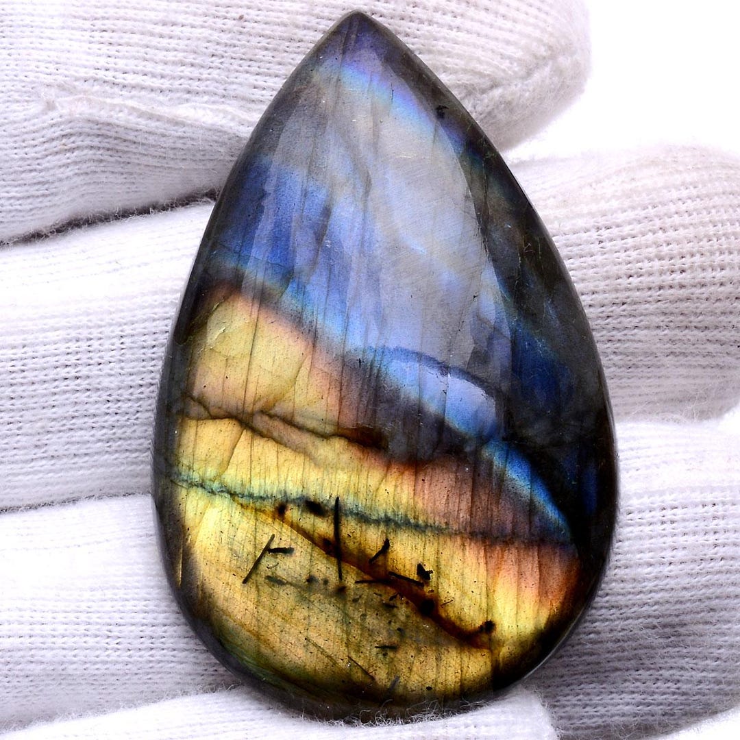 Golden Purpose | Blue Intuition| One Radiant Soul~ 118 Cts Spectrolite ...
