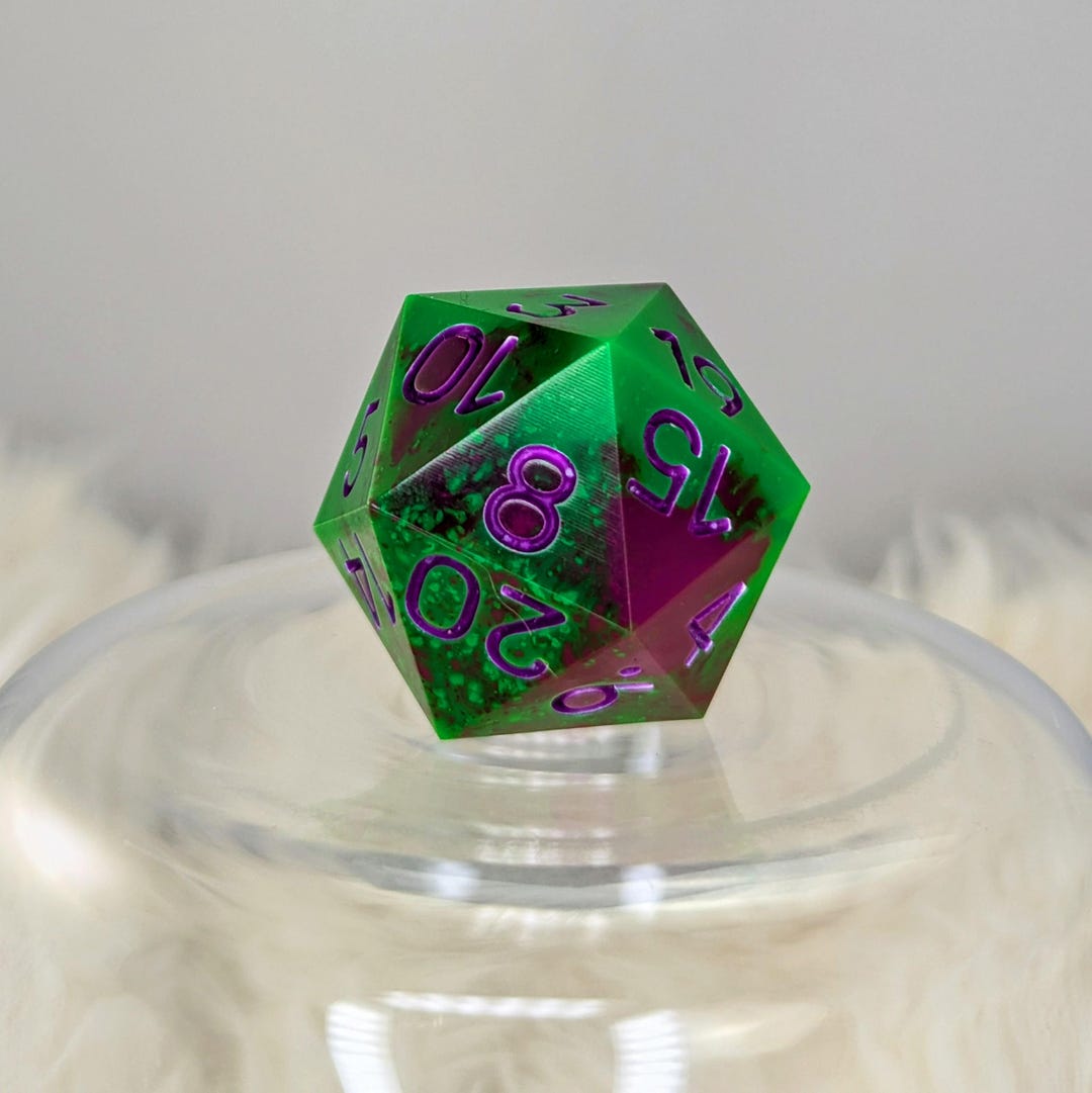 Splat Splatoon | Large Chonk D20 Sharp Edge Handcrafted Resin Dice ...
