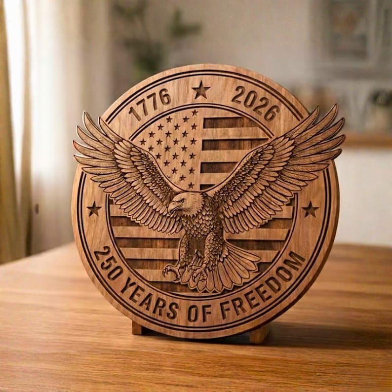 USA 250th Anniversary SVG PNG, Patriotic Laser Engraving File, 1776 ...