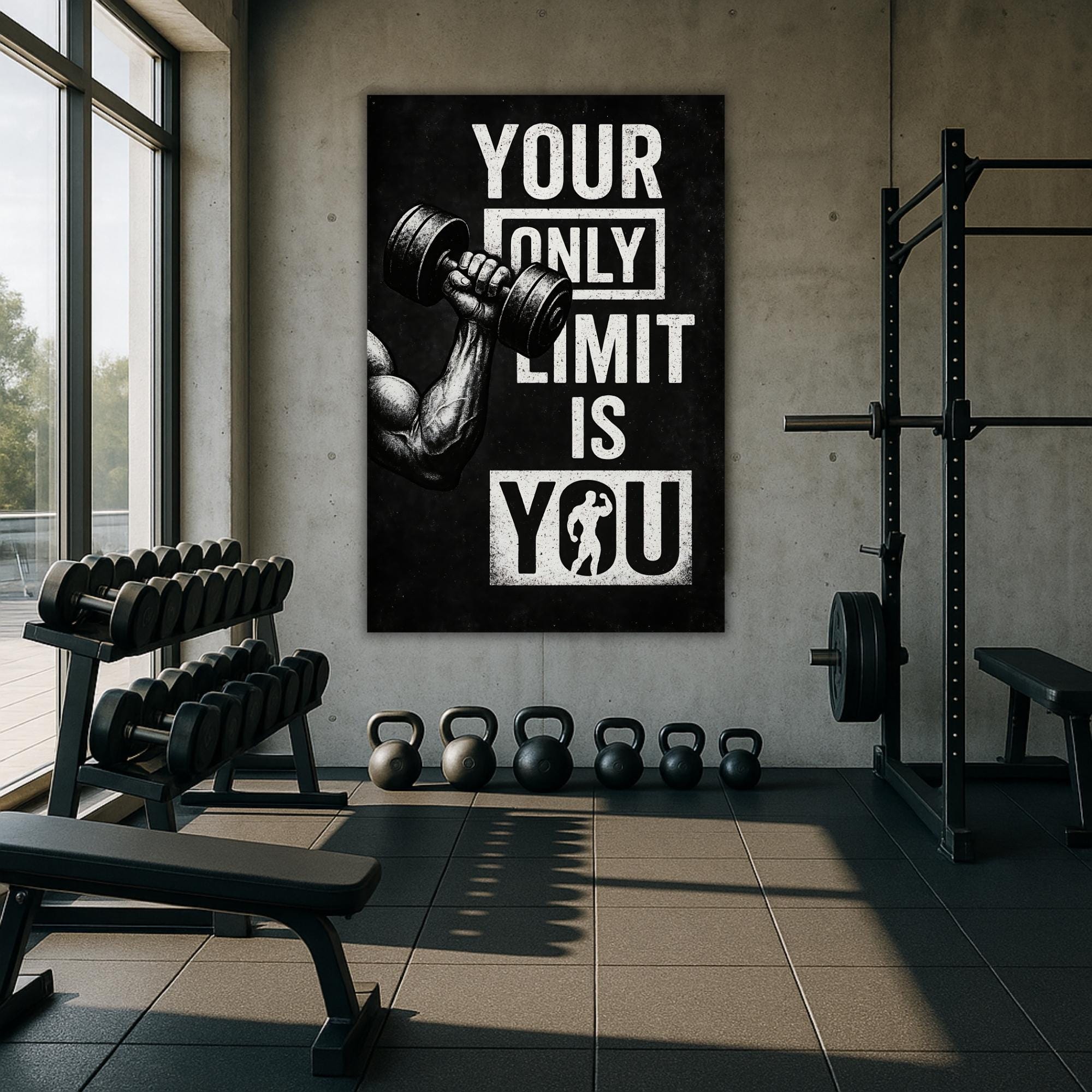 Gym Motivation Posters Bundle - Digital Download Fitness Wall Art for ...