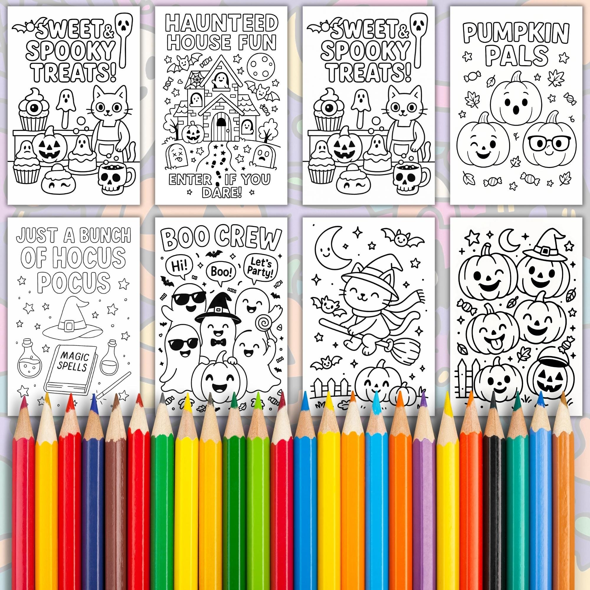 23 Halloween Coloring Pages for Kids | Cute Printable Spooky Coloring ...