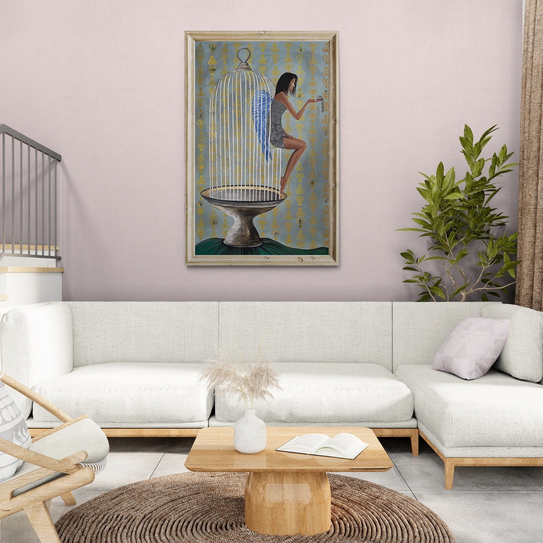 The Unlocked Cage. Original Artwork. Figurative Art. Contemporary Art ...