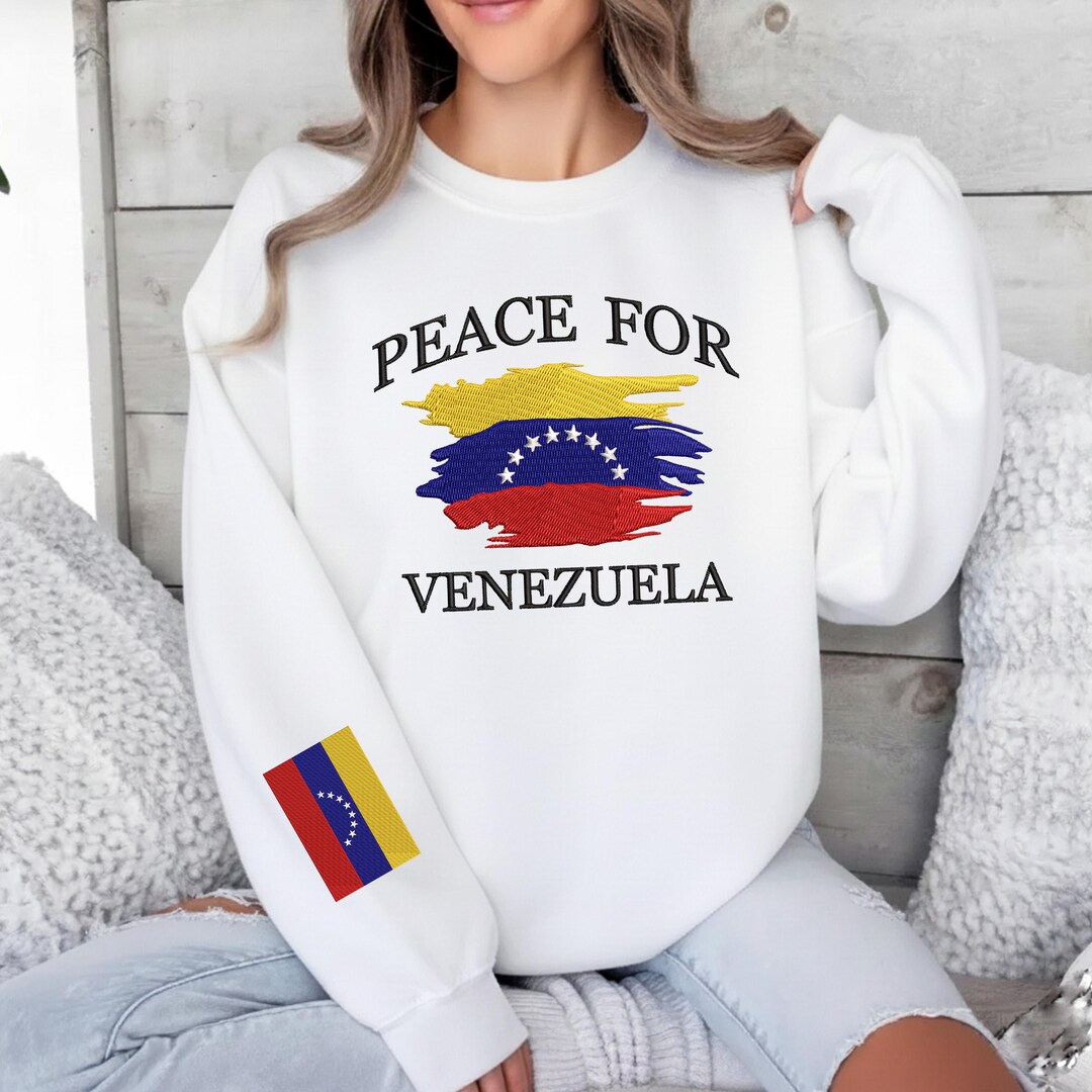 Peace for Venezuela Embroidery Design, Venezuela Flag Support Machine ...