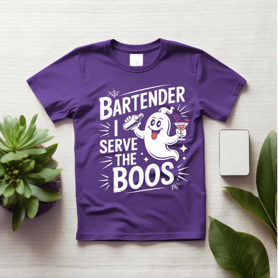 Bartender Ghost Serve Boos SVG PNG EPS | Funny Halloween Bartender ...