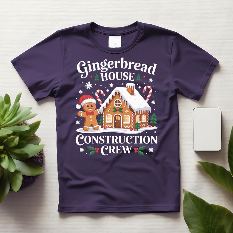 Gingerbread Construction Crew SVG PNG EPS Christmas Cookie Baking Team ...