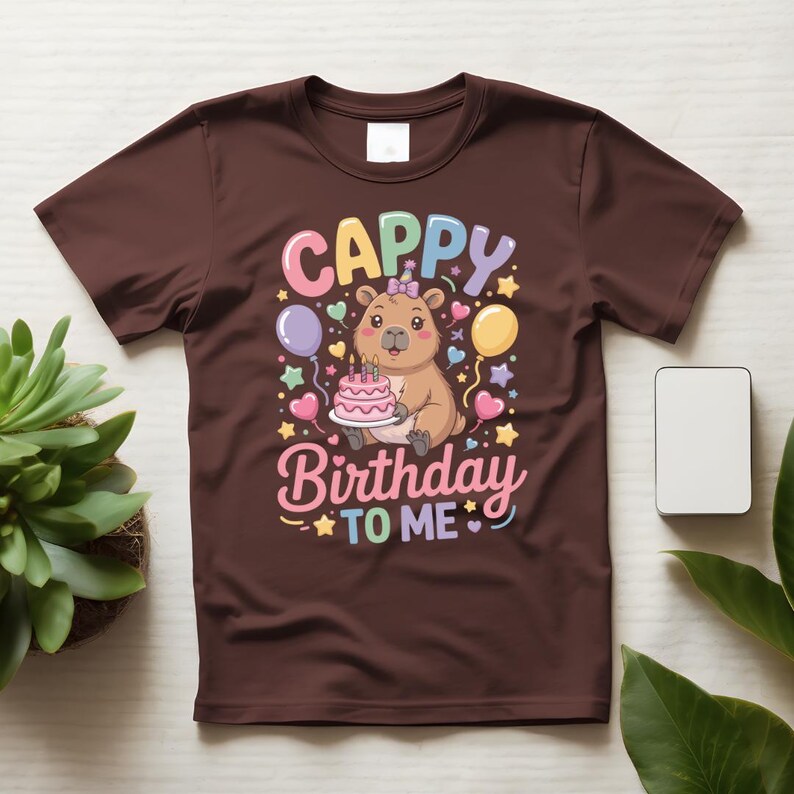 Cappy Birthday to Me Cute Capybara PNG SVG EPS Digital Design - Etsy