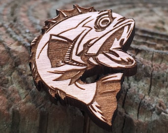 Bass Pin - Etsy