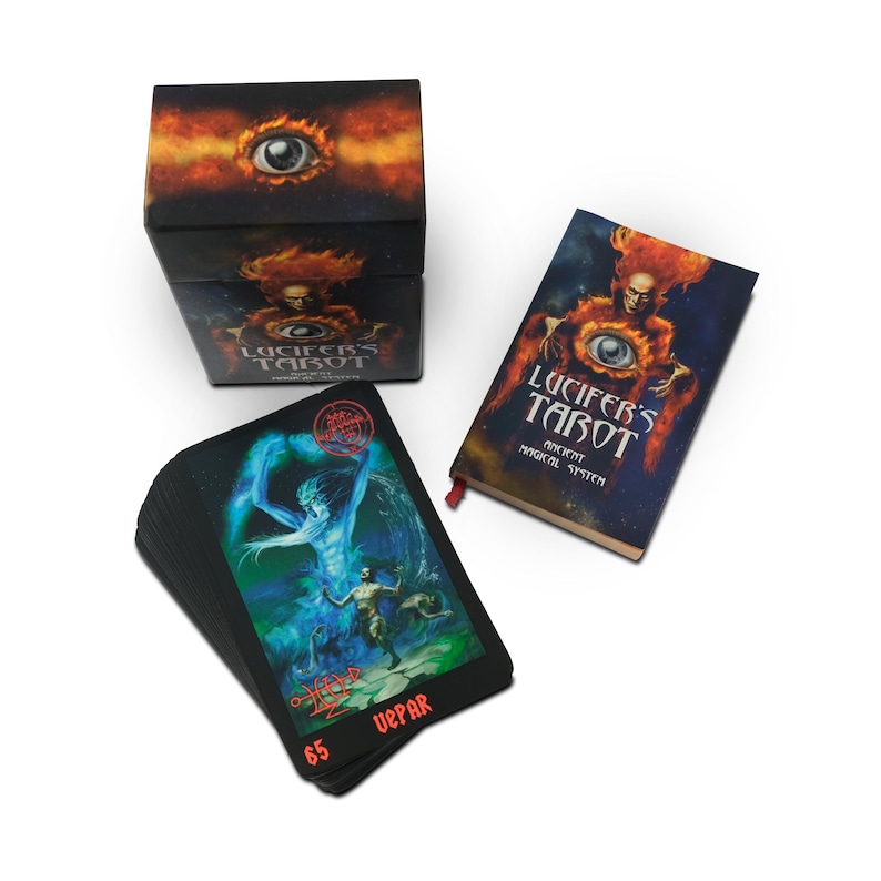 Lucifer's Tarot Deck ENG Standard Size 105 Arcana With Guidebook - Etsy