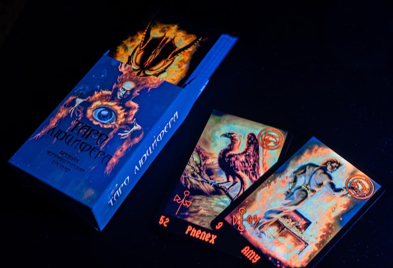 Lucifer's Tarot Deck ENG Standard Size 105 Arcana With Guidebook - Etsy