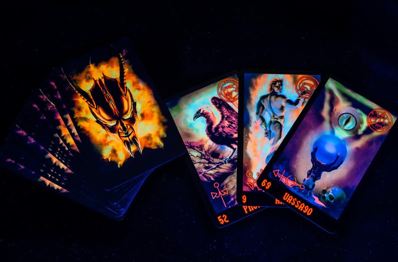 Lucifer's Tarot Deck ENG Standard Size 105 Arcana With Guidebook - Etsy