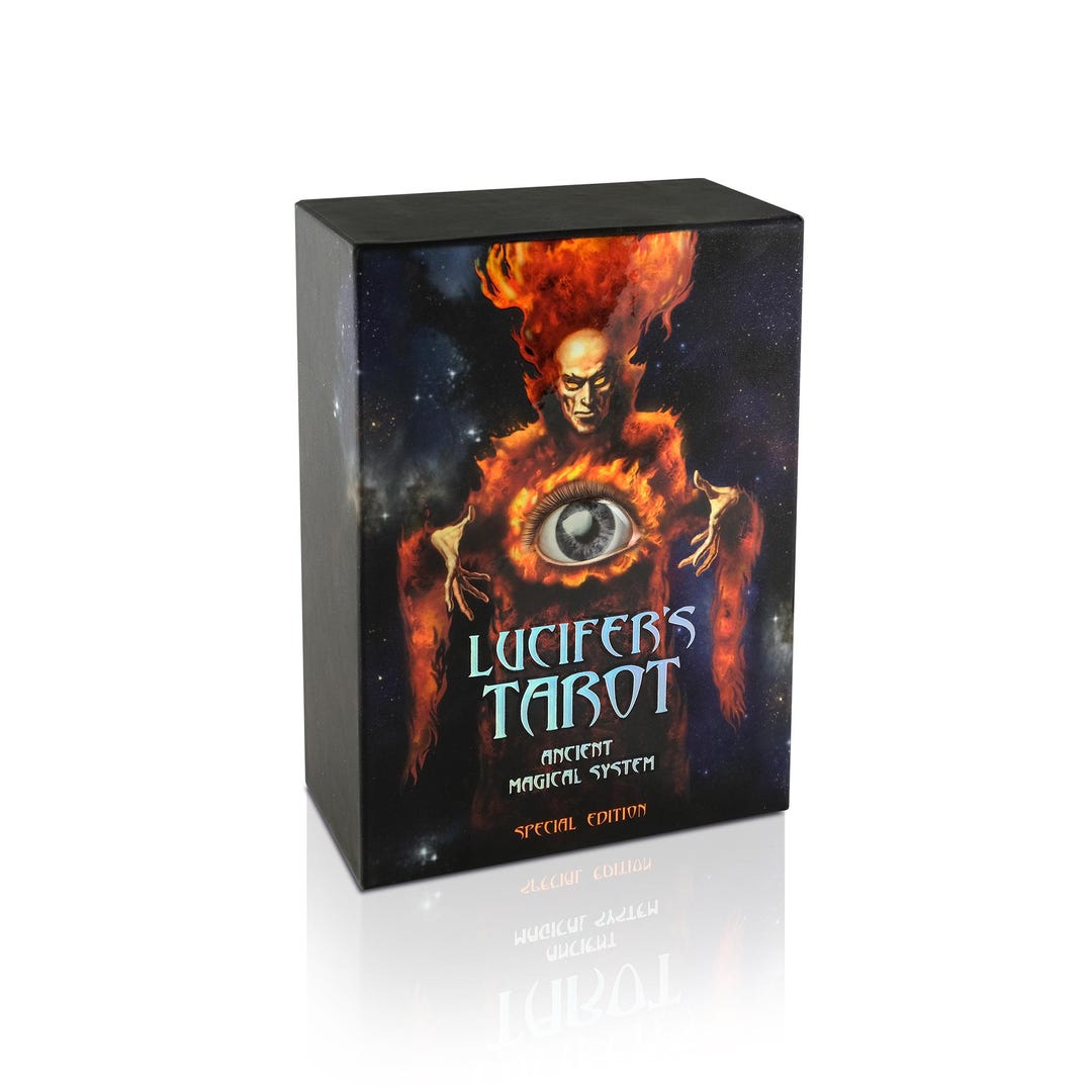 Lucifer's Tarot Deck: 105 Arcana, Skull Bag, Glow-in-the-dark - Special ...