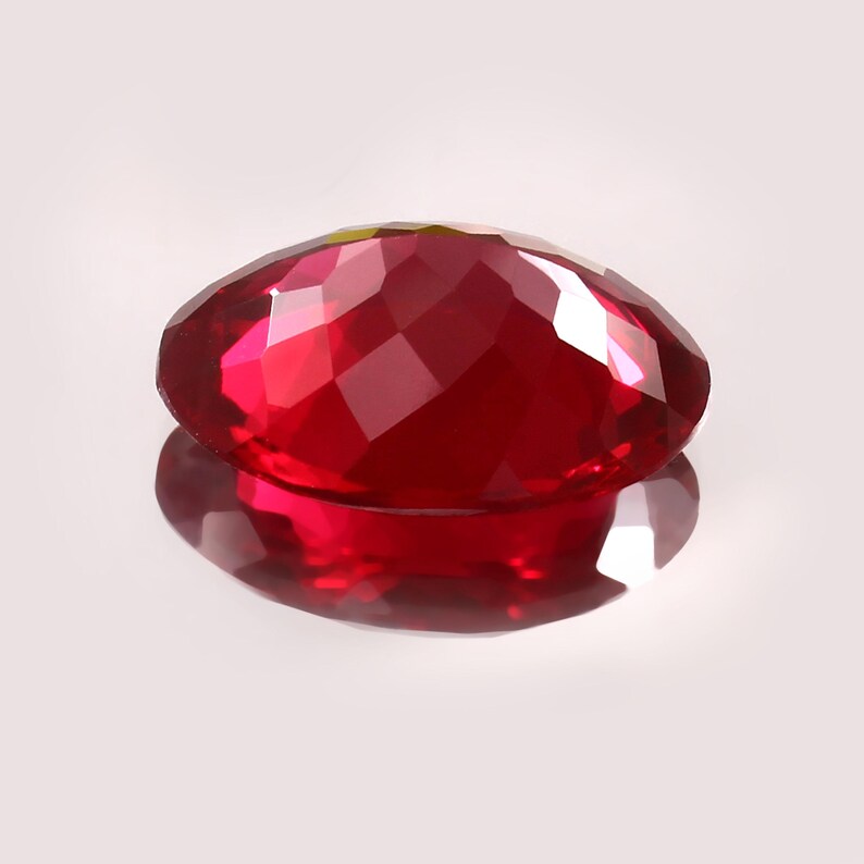 AAA Flawless Mozambique Blood Red Ruby Loose Oval Cut Gemstone ...