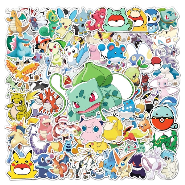Custom Pokemons Stickers - Etsy