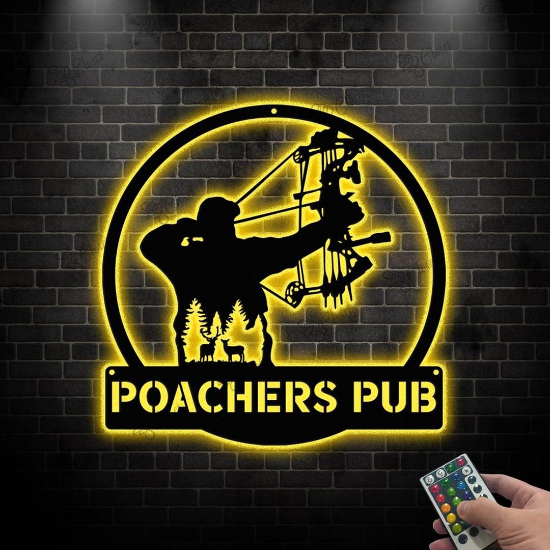 Personalized Shooter Name Sign Home Decor, Custom Shooting Metal Wall ...