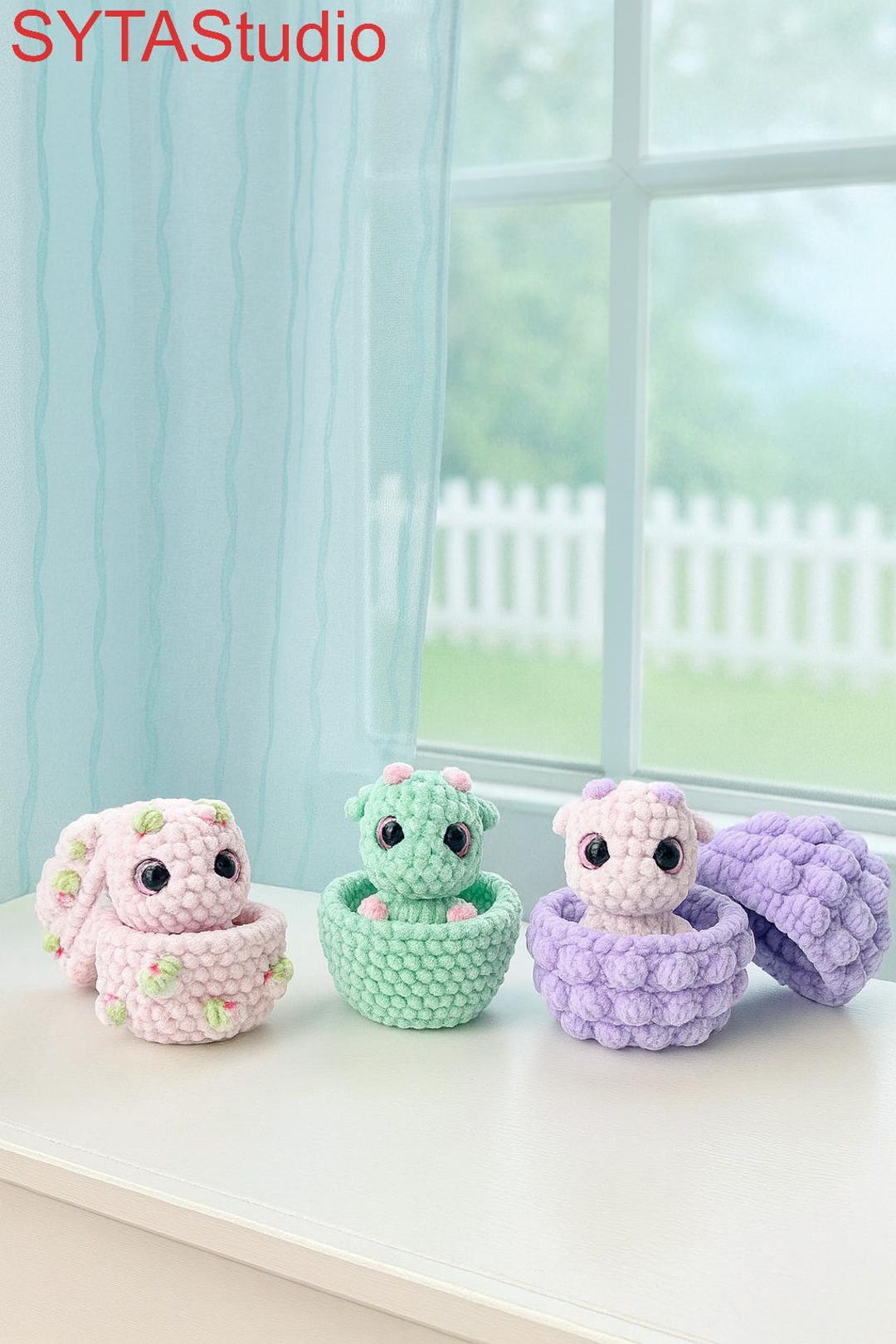 Hatching Baby Dragons Crochet Pattern PDF, Cute Amigurumi Dragon With ...