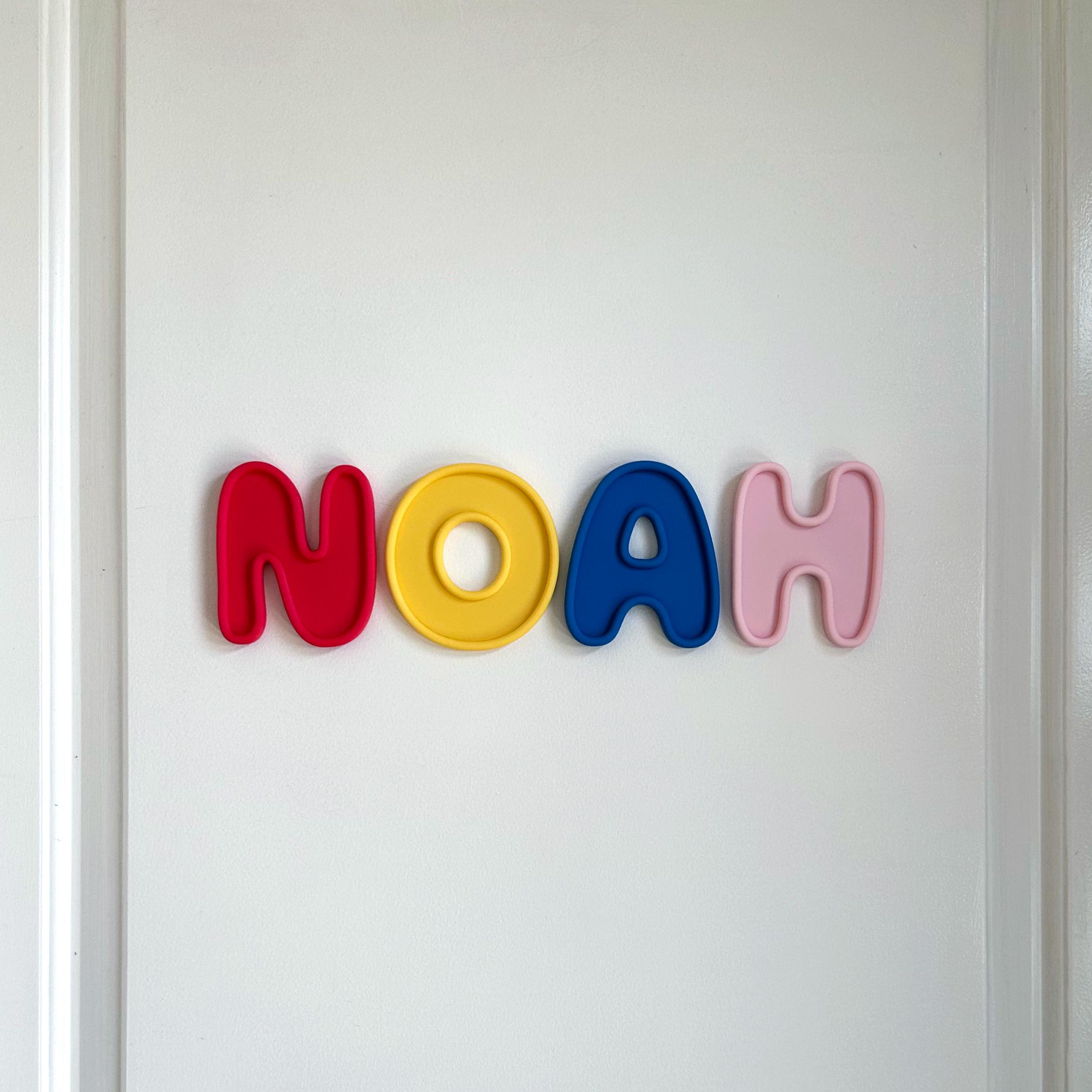 3D Printed Custom Name Letters for Nursery & Kids Room Decor - Etsy