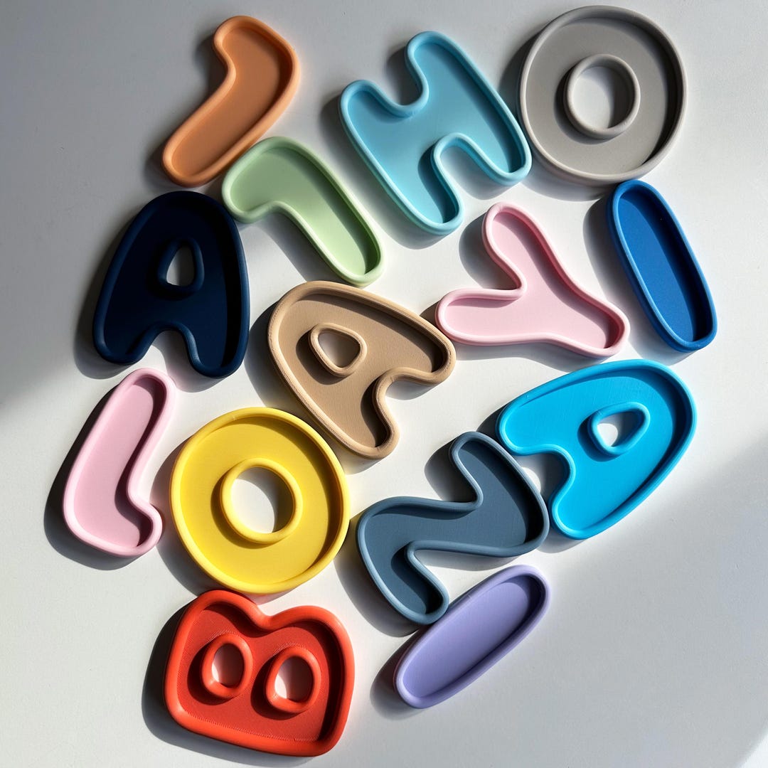 3D Printed Numbers - Custom Wall Decor for Nursery, Kids Room, Events ...