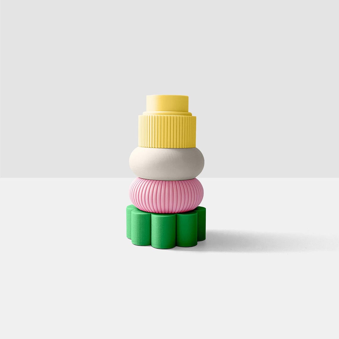 3D Printed Stackable Candle Holder Set: Modern PLA Bioplastic Design - Etsy